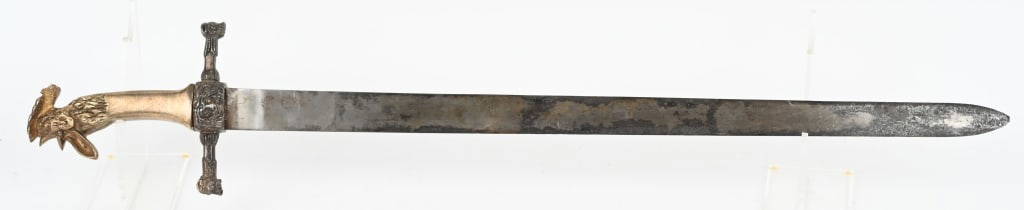 French Napoleonic Era Rooster Head Sapper's Sword Auction