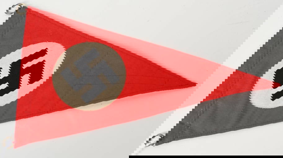 Wwii Nazi German Car Pennant Vehicle Flag Ww2