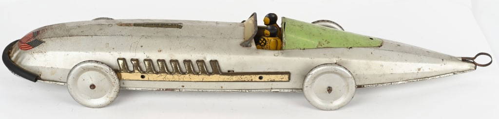 Buffalo Tin Windup Silver Bullet Racer Auction
