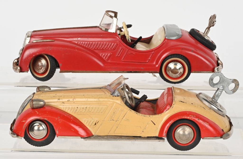 2- Distler Tin Windup Cars Auction