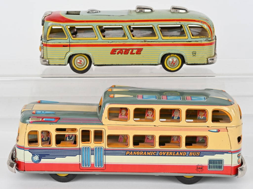 2- Japan Tin Friction Buses Auction