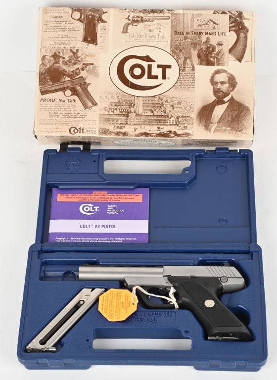 Colt Model 22 Stainless Steel With Box Auction