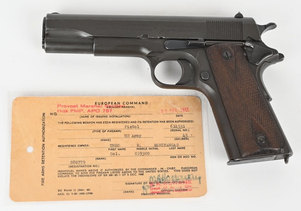 Colt Model Of 1911 U.s. Army Made 1919 45 Acp. Auction