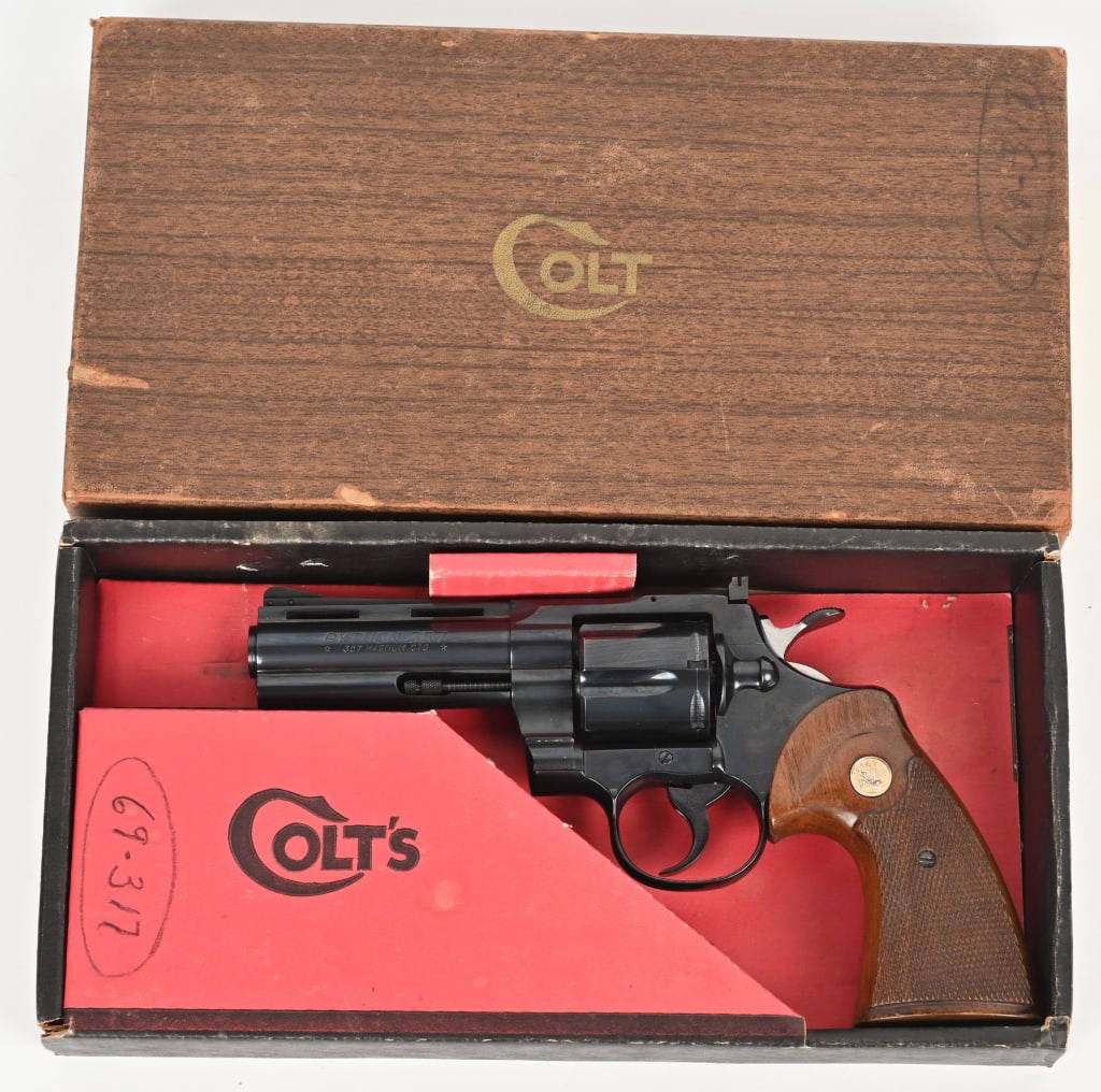 1969 Boxed Colt Python Double Action Revolver Auction