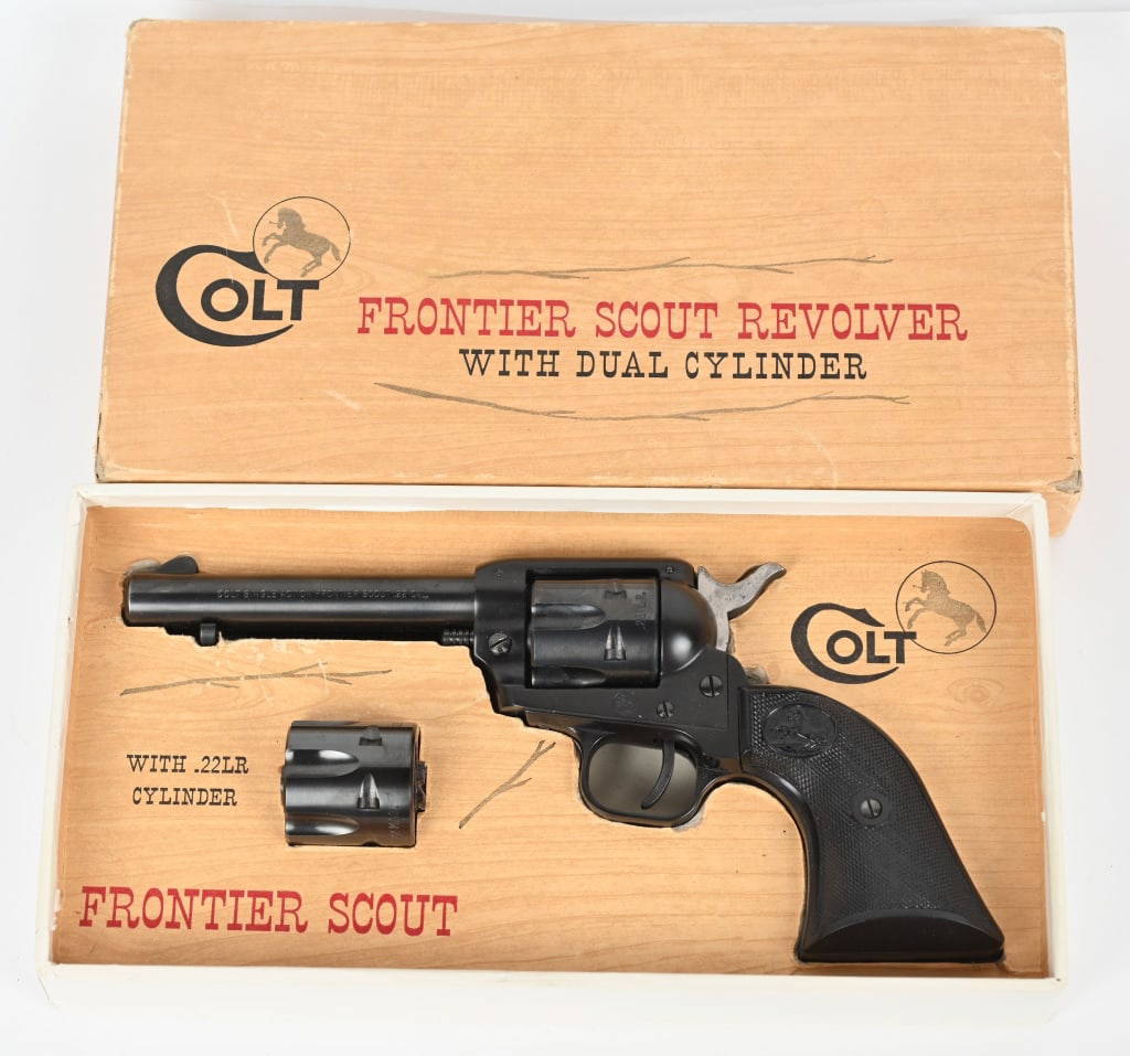 Boxed Colt Dual Cylinder Frontier Scout Revolver Auction