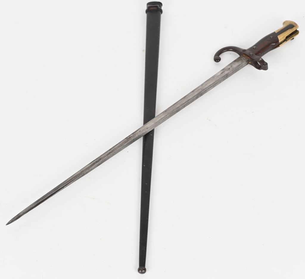 French Gras Bayonet & Scabbard 1880 Auction