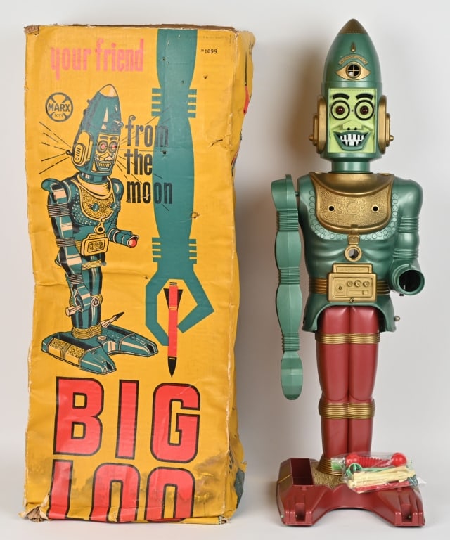 Marx Big Loo Giant Moon Robot W/ Box Auction