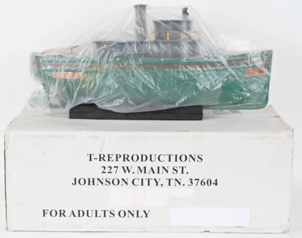 T-reproductions Buddy L Navigation Tug Boat Auction