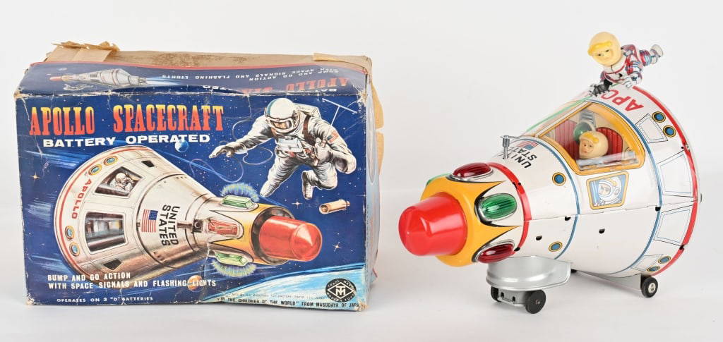 Masudaya Battery Op Apollo Spacecraft W/ Box Auction
