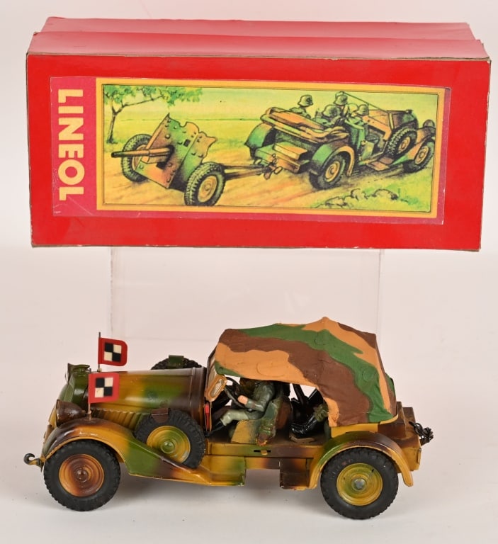 Lineol Clockwork German Staff Car Auction