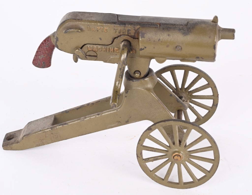 Grey Iron Cast Iron Rapid Fire Cap Machine Gun Auction