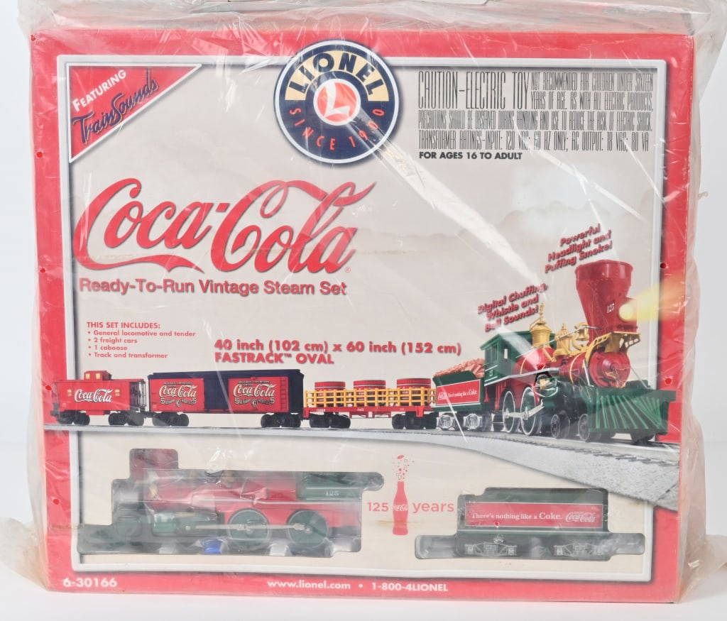 Lionel #6-30166 Coca Cola Train Set Mib - Jul 12, 2025 | Milestone ...