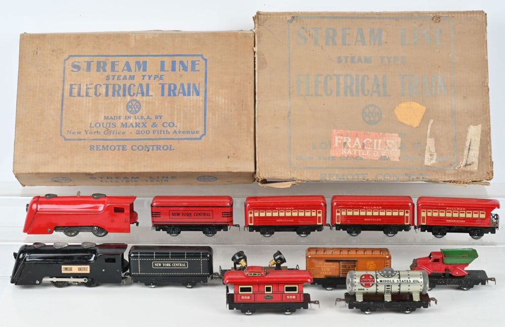 2- Marx Train Sets W/ Boxes Auction