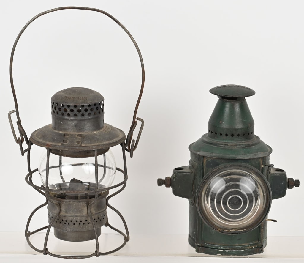 2- Adlake Railroad Lanterns - Aug 02, 2025 | Milestone Auctions In Oh