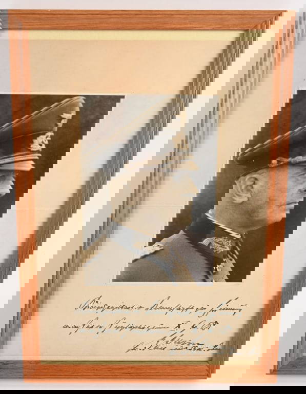 Wwii Nazi German Signed Photo Of Christian Hansen Auction