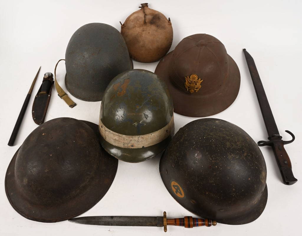 Span Am Ww1 Wwii Military Lot Knives Push Dagger Auction