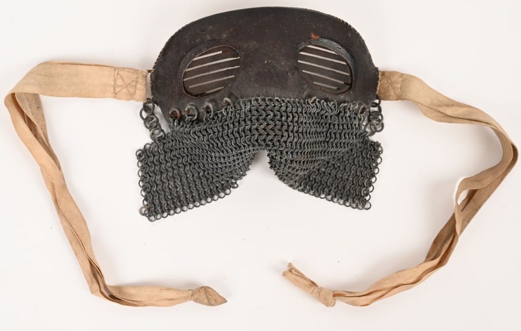 Rare Ww1 British Tank Crew Splatter Mask Named Wwi Auction