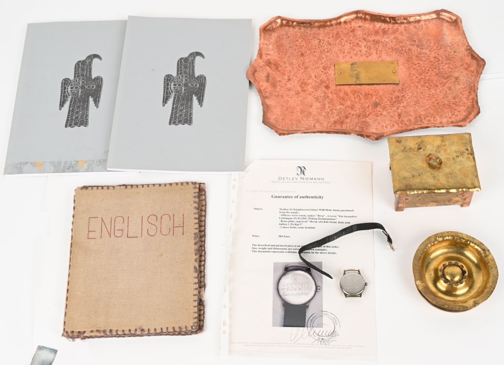 Wwii Nazi German Waffen Ss Grouping Willi Hein Ww2 Auction