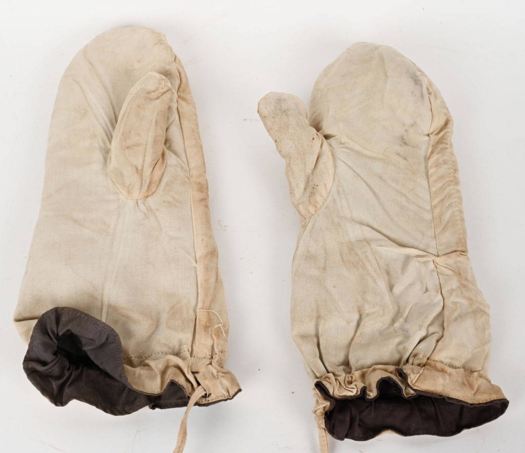 Wwii Nazi German White Camo Three Finger Mittens Auction