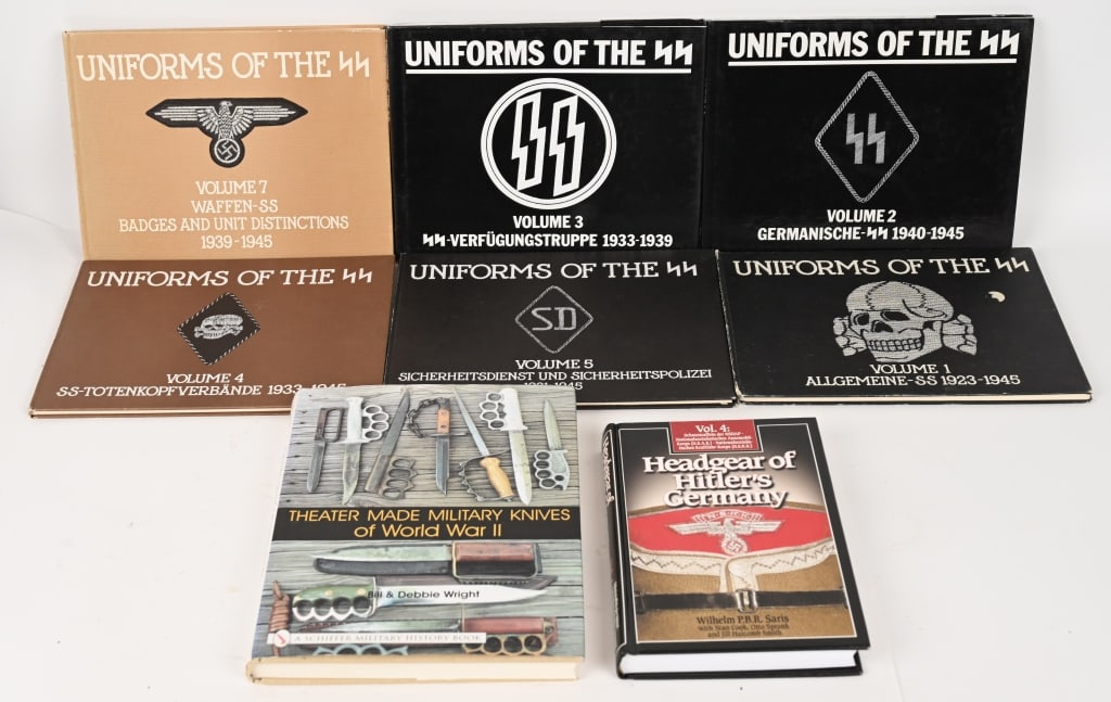 Wwii Us & Nazi German Reference Book Lot Ww2 Auction