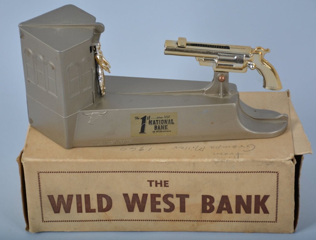 DURO DIECAST WILD WEST MECHANICAL BANK w/BOX - Oct 18, 2014 | Milestone ...