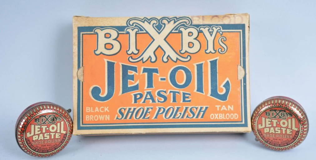 Vintage Bixby Jet Oil Shoe Polish Boxed