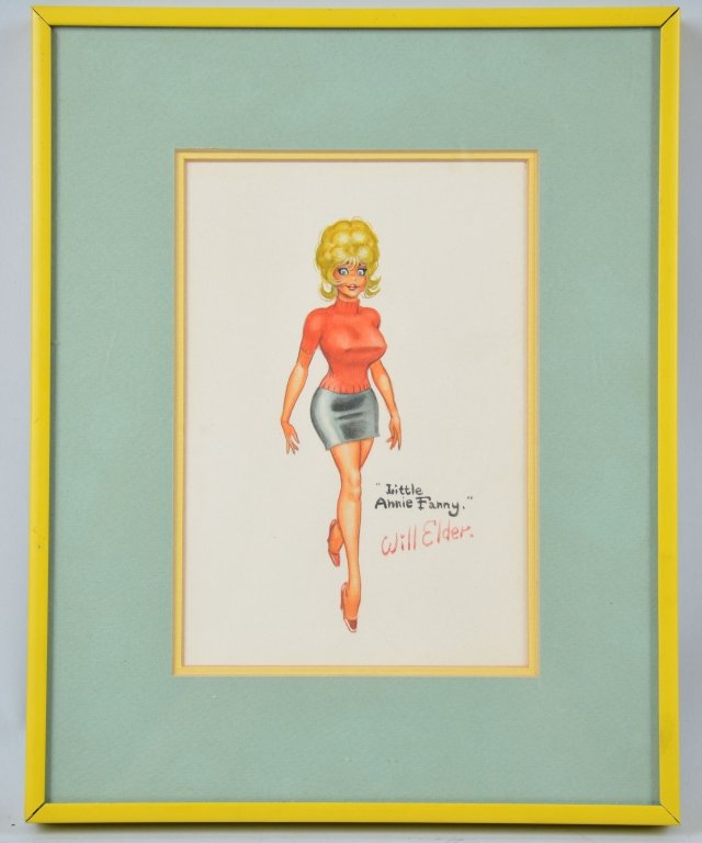 Playboy Little Annie Fanny Artwork, Signed