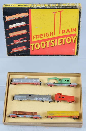 Tootsietoy Freight Train Set W/box