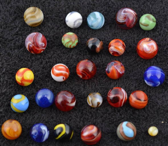 Lot of 26 CHRISTENSEN SWIRLS AND SLAG MARBLES - Feb 07, 2015 ...