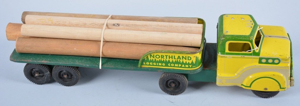 MARX Pressed Steel NORTHLAND LOGGING TRUCK