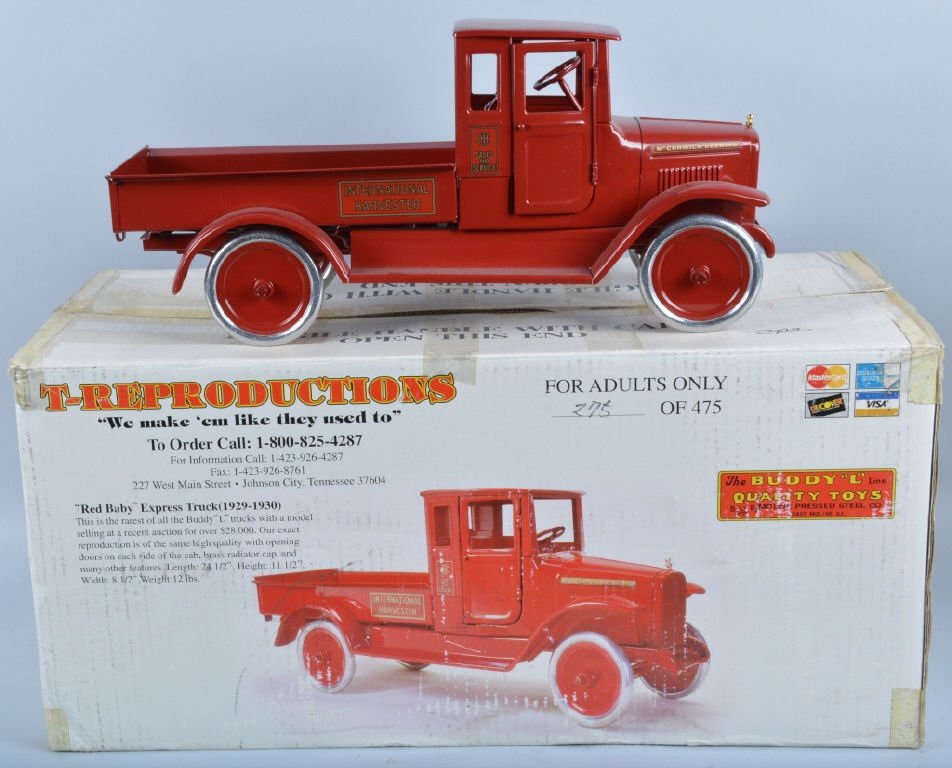 T Reproductions Buddy L Red Baby Express Truck