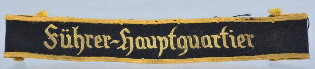 Ww Ii German Cuff Title Fuhrer Hauptquartier