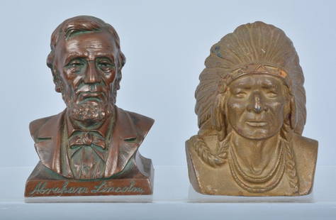 Vintage Cast Iron Indian Head Bank