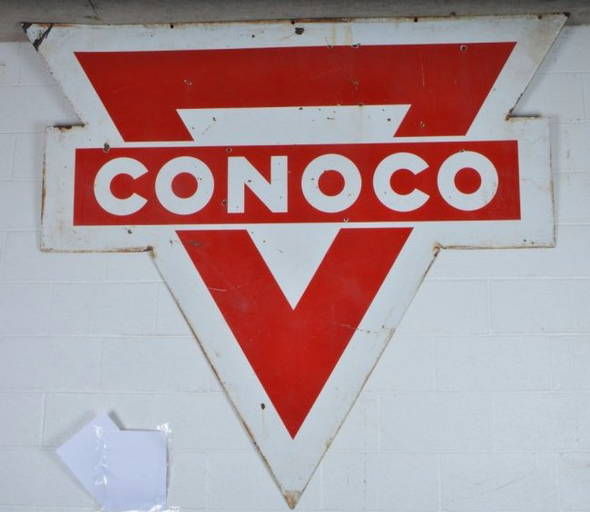 Large Conoco Porcelain Sign