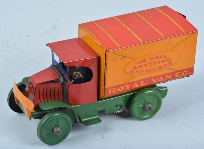 Marx Tin Windup Royal Van Co. Bulldog Mack Truck