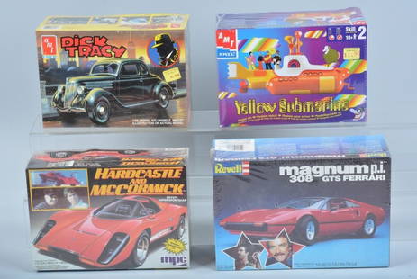 Lot Of 4 Vintage Model Kits