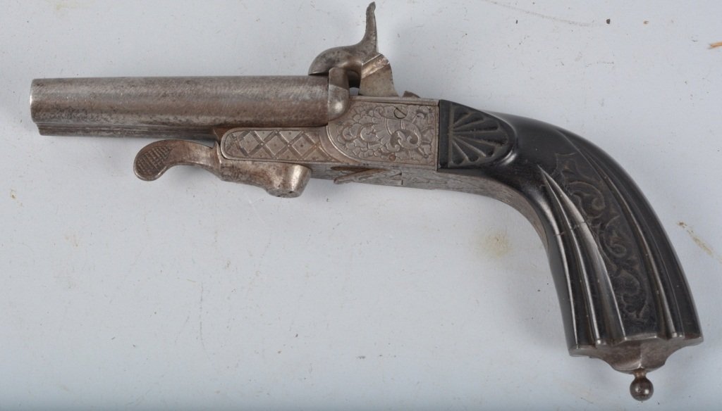 19th Century Double Barrel Pin Fire Pistol - Sep 12, 2015 | Milestone ...