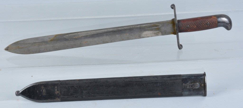 Heavy Short Sword With Scabbard