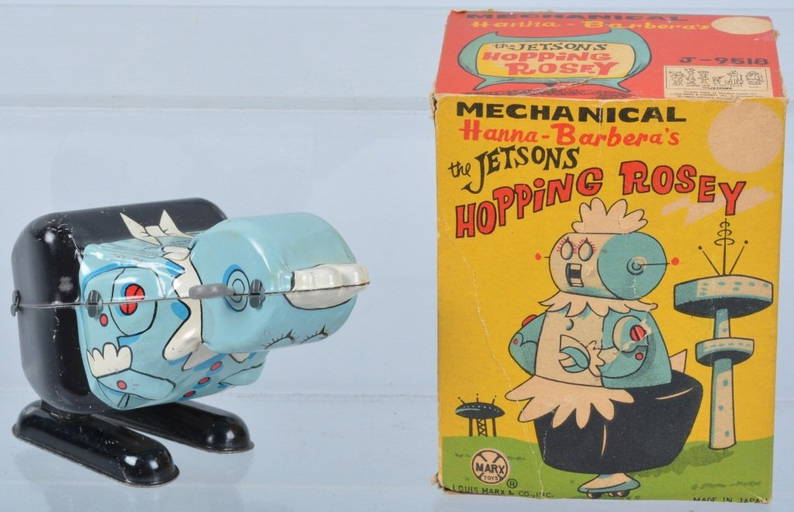 Marx Tin Windup Jetson's Hopping Rosey W/ Box