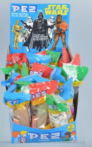 Pez Star Wars Vendor Box W/ 24 Sealed Dispensors