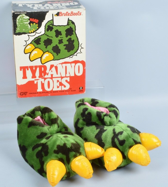 TYRANNO TOES GODZILLA SLIPPERS, BOXED
