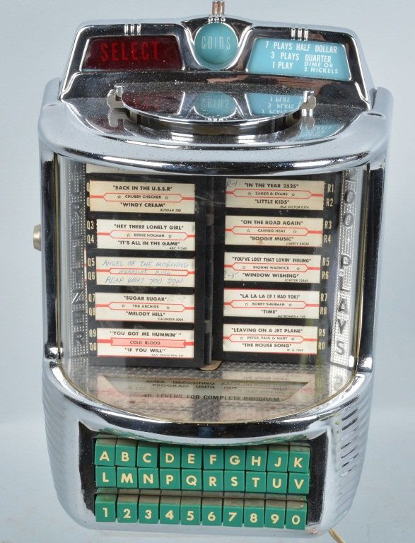 Wurlitzer #5250 Jukebox Wallbox