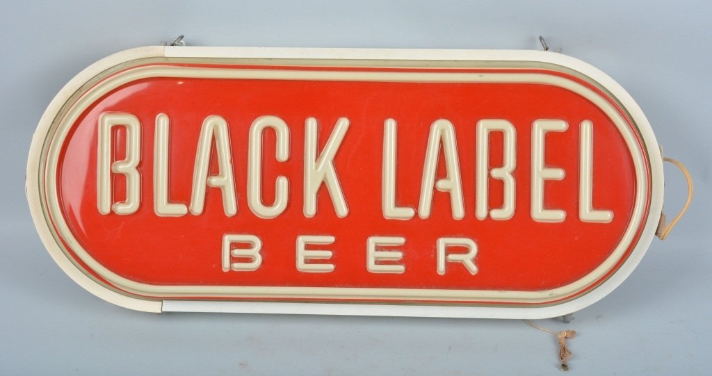 Vintage Black Lable Beer Lighted Sign