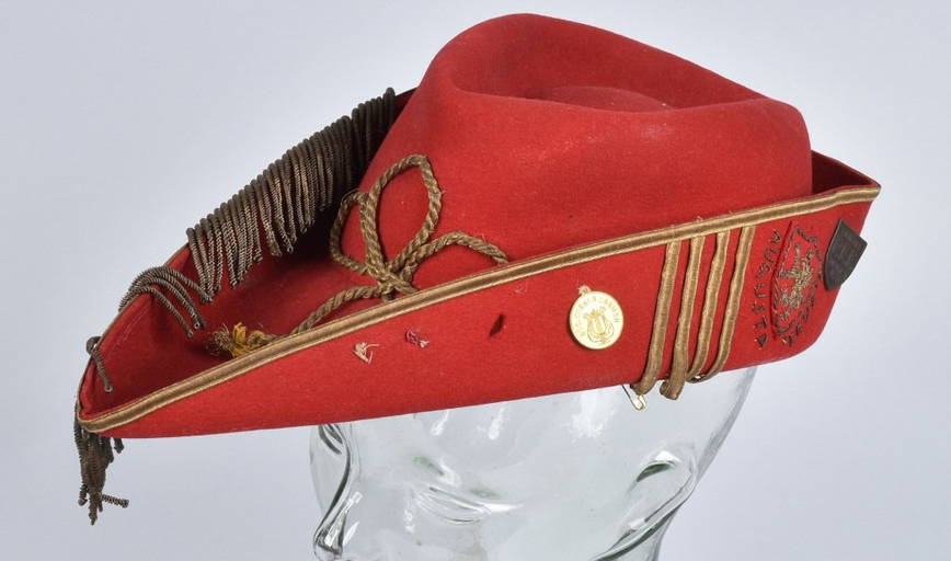 1930's Rumanian Fascist Leaders Hat With Papers