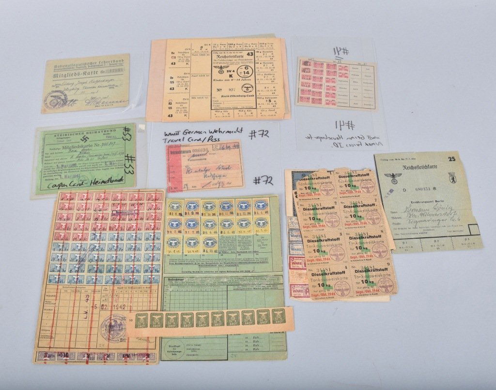 WWII NAZI RATION CARDS, TRAVEL PASS, IDs & MORE - Apr 16, 2016 ...