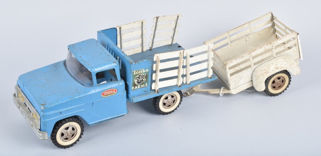 Tonka Farm Truck W/ Trailer