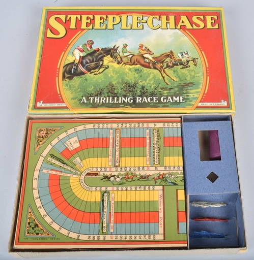 Early Steeple Chase Race Game W/ Box