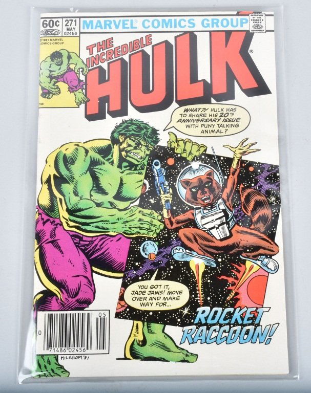 MARVEL THE INCREDIBLE HULK #271 1st ROCKET RACOON