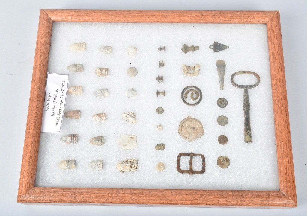 CIVIL WAR DUG SHILOH BATTLEFIELD RELICS