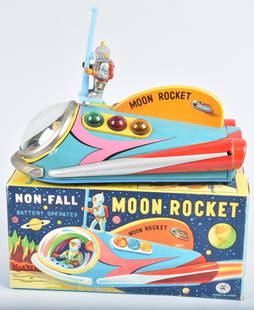 Battery Operated Interplanetary Rocket W/ Box.